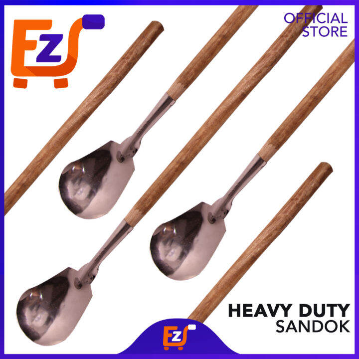 EZ DEAL Heavy Duty Kitchen Sandok with 84cm Wood Handle | Lazada PH