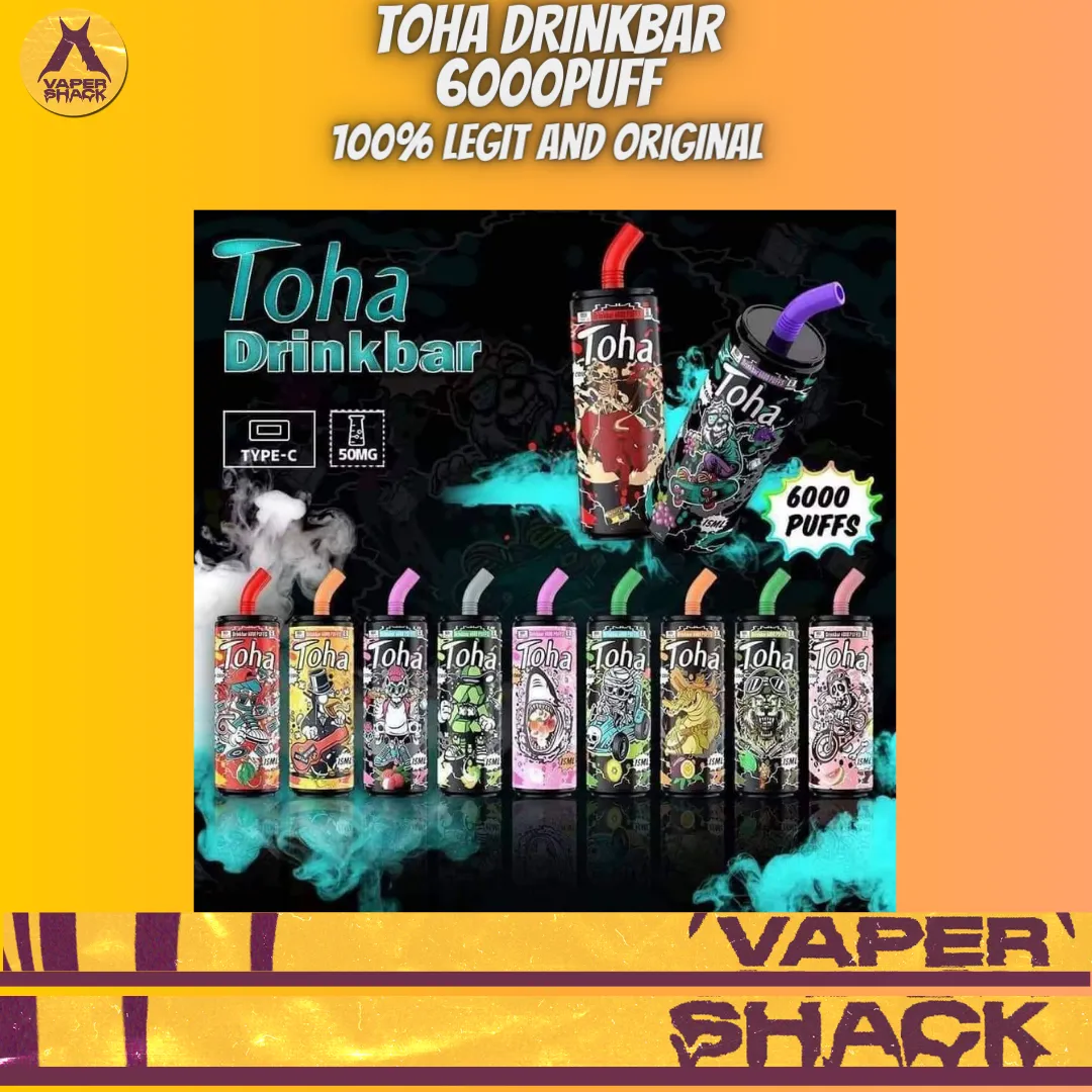 TOHA DRINKBAR 6000 PUFFS 100% LEGIT AND ORIGINAL | Lazada PH