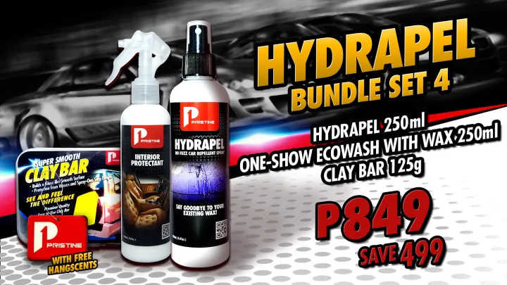 HYDRAPEL SET 4 (Interior Protectant, Detailing Clay, Hydrapel & Free ...
