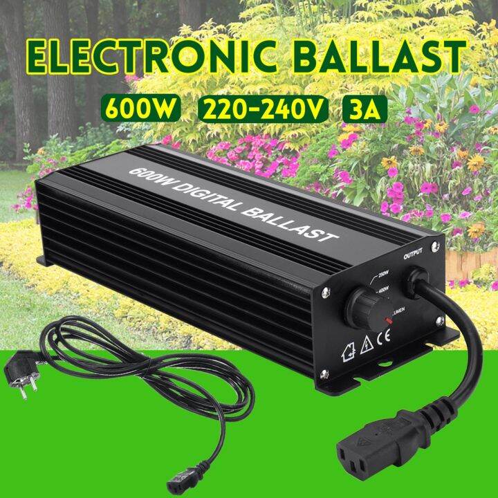 600W Digital Ballasts for Garden Planter Grow Lights HPS MH Bulbs ...
