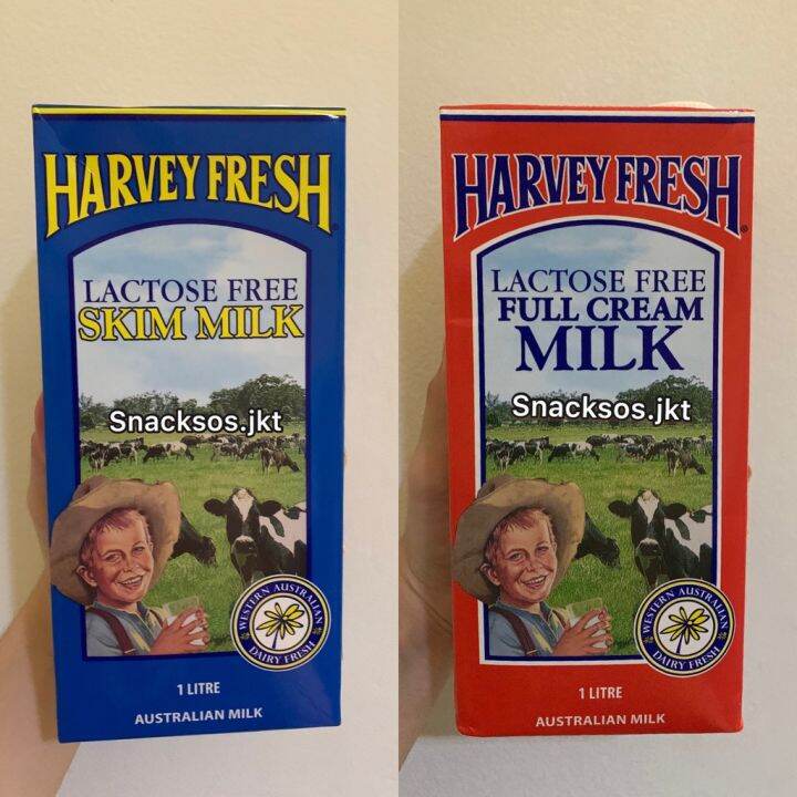 HARVEY FRESH LACTOSE FRESH SKIM MILK / FULL CREAM MILK 1 LITER ...