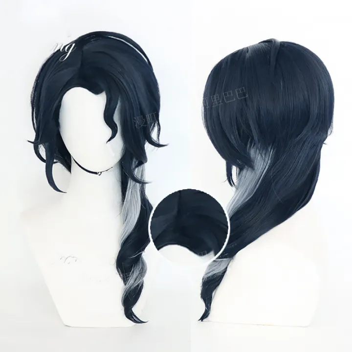 Genshin Impact Regrator Pantalone Cosplay Wig Fatui Harbinger Cos Free ...