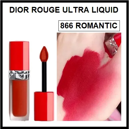 โล๊ะลิปดิออร์ของแท้ ราคาถูก DIOR ROUGE ULTRA CARE LIQUID 866 ROMANTIC ...