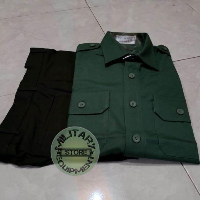 Seragam pdh asli jatah pembagian TNI AD - Seragam pdh TNI AD | Lazada Indonesia