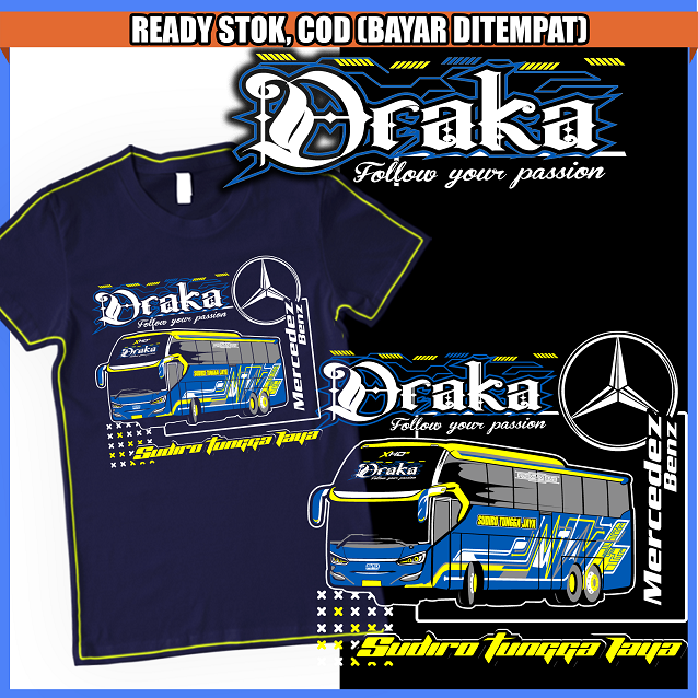 kaos bus/ baju bus/ kaos stj sudiro tungga jaya draka / baju bus mania ...