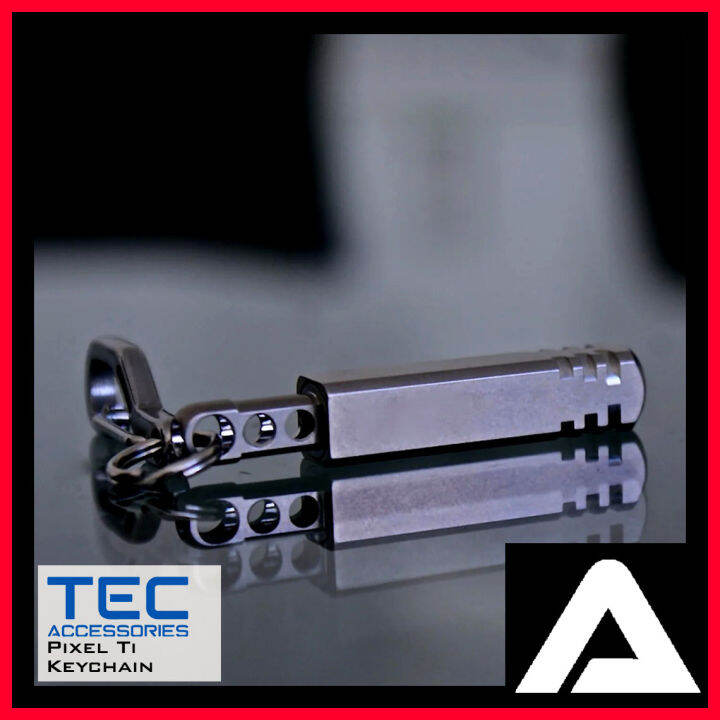 TEC - Pixel Ti Keychain Microlight - Led Flashlight - Natural Titanium ...
