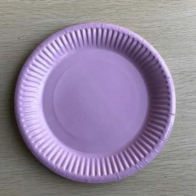( Isi 10 Pcs ) Paper Plate - Piring Kertas Motif Polos Warna Ungu Muda ...