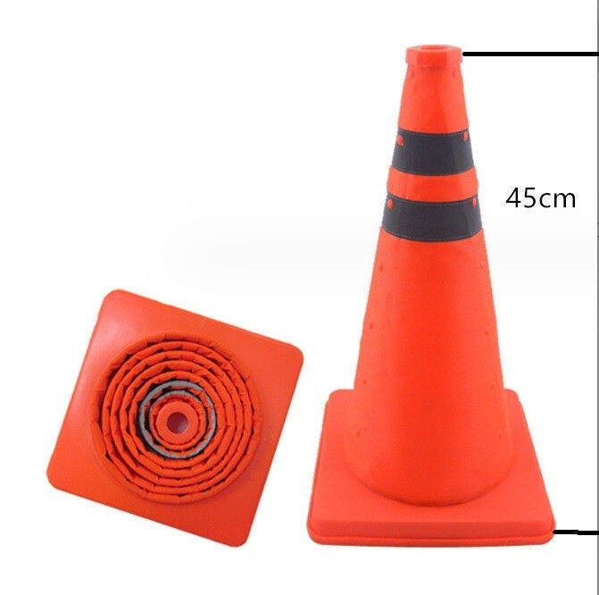 45cm Reflectorized Traffic Cone Barricades Warning-sign Road-Safety ...