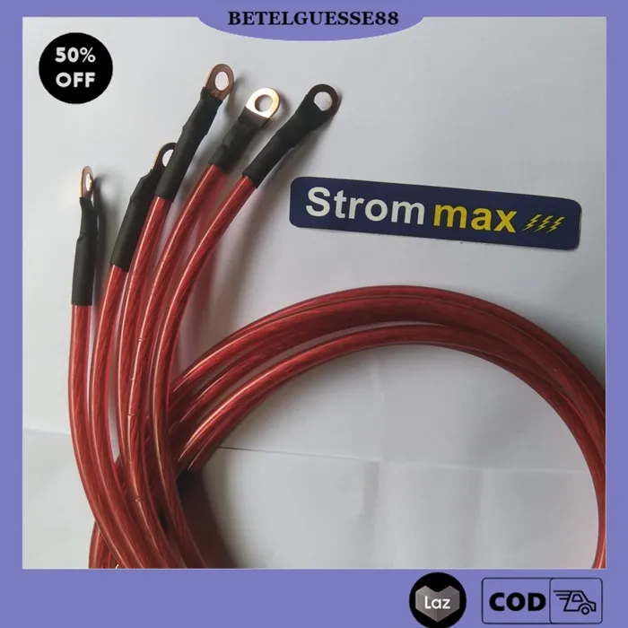 Kabel 8 AWG Kabel Massa Grounding Kabel Negatif Full Tembaga 5 Titik 8 ...
