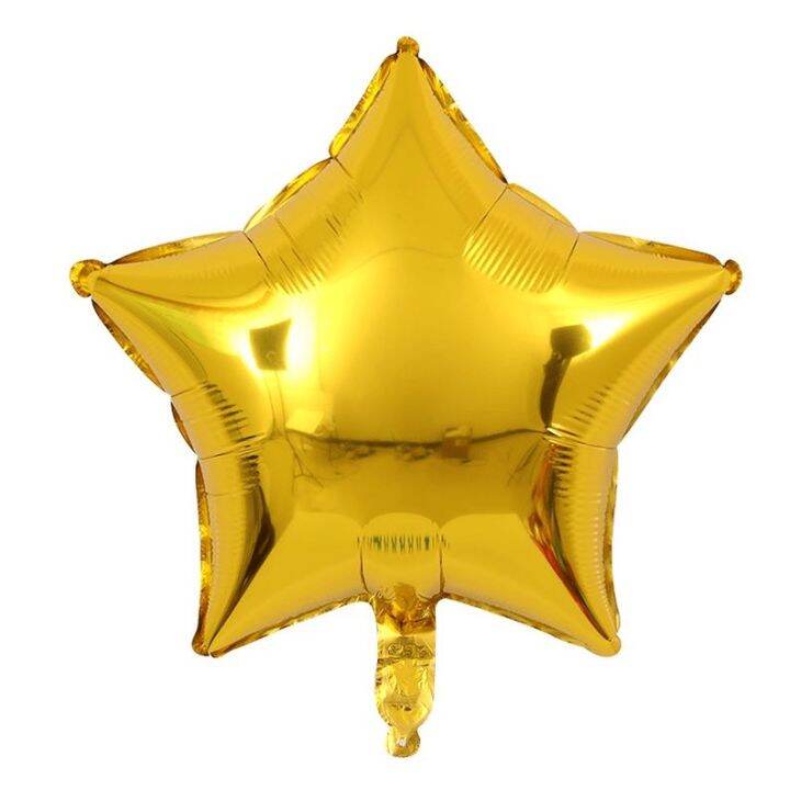 Balon Foil Bintang / Star Size 18 inch ( 45 cm ) Warna Gold | Lazada ...