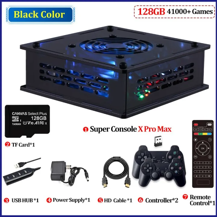Super Console X Pro Max Dual System 4K HD Video Game Console Support WIFI 50000+ Retro Games 50 ...