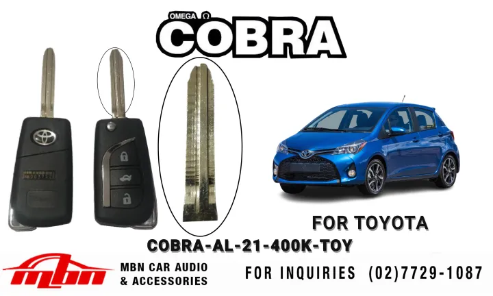 Omega Cobra Auto Security Car Alarm System, For Toyota Cars With Flip ...