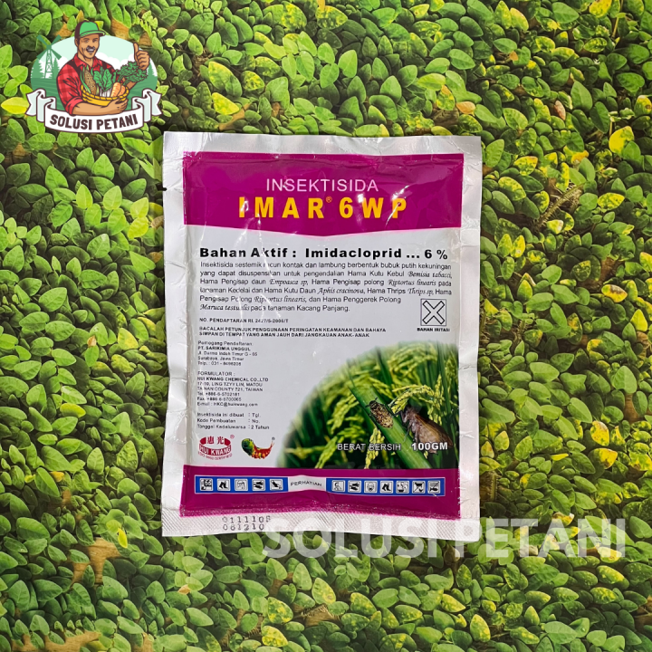 Obat Hama Imar 6 WP 100gr Pembasmi Hama Kutu Putih, Kutu Daun, Belalang, Wereng, Penggerek ...