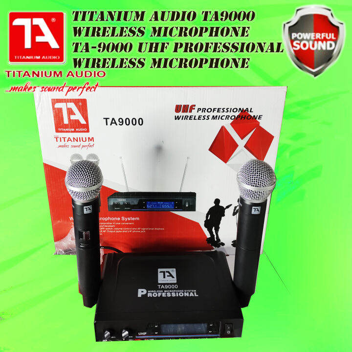 Titanium Audio TA9000 Wireless Microphone / TA-9000 UHF Professional ...