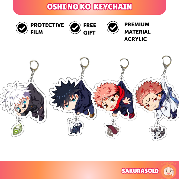 Jujutsu Kaisen Keychain Jujutsu Keychains Gojo Yuji Megumi Sukuna ...