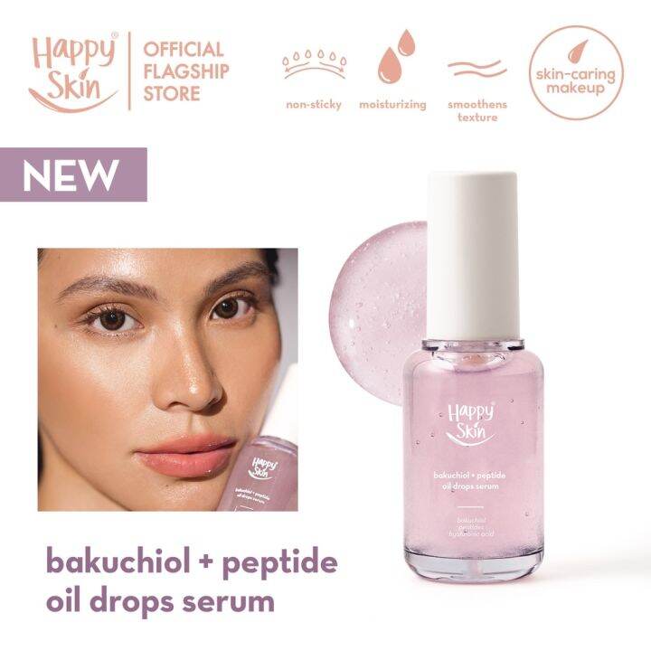 Happy Skin Bakuchiol Peptide Oil Drops Serum | Lazada PH