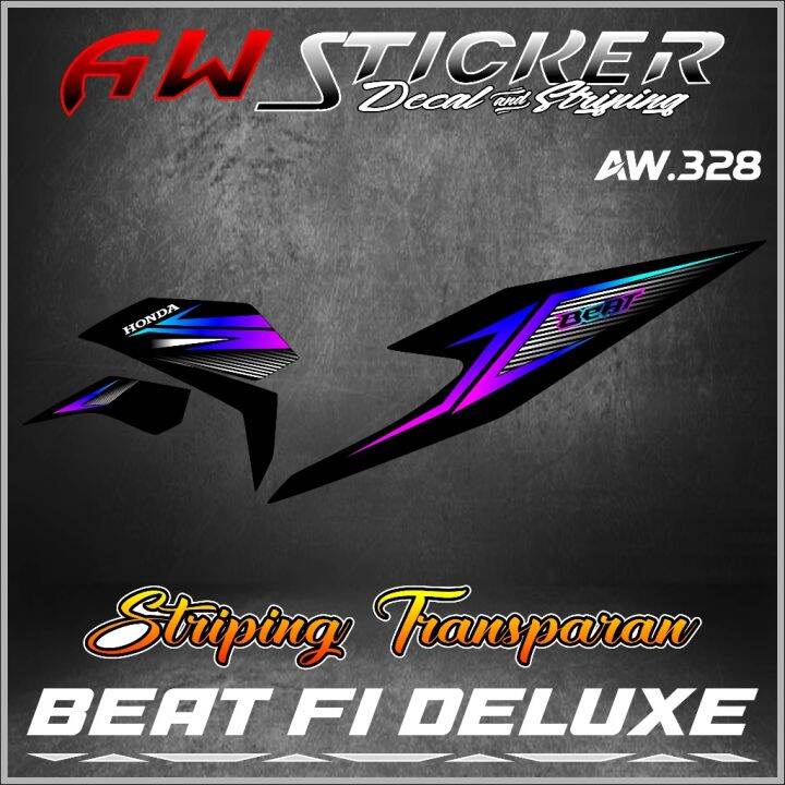 STRIPING TRANSPARAN BEAT DELUXE 2020-2023 VARIASI LIST MOTOR DESAIN ...