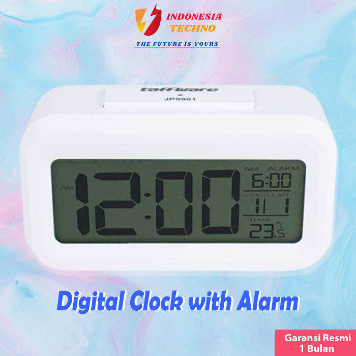 Jam Meja Weker Beker Digital Pintar / Smart Alarm Clock Bisa COD Table ...