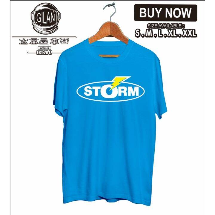 เสื้อยืด Storm Logo Fishing Rods Mania เสื้อตกปลากีฬา-ผ้า Gilan ...