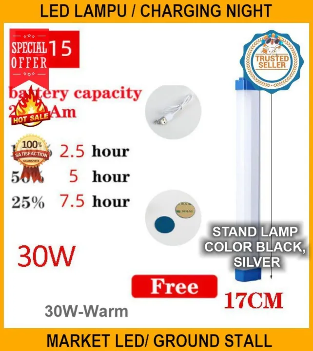LED Lampu / Charging Night Market Lampu Led/ Ground Stall Lighting Lamp ...