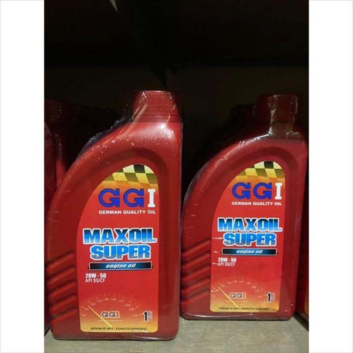 1 liter oli ggi 4t maxoil 20w-50 1000cc oli ggi max oil 20w-50 1000ml ...