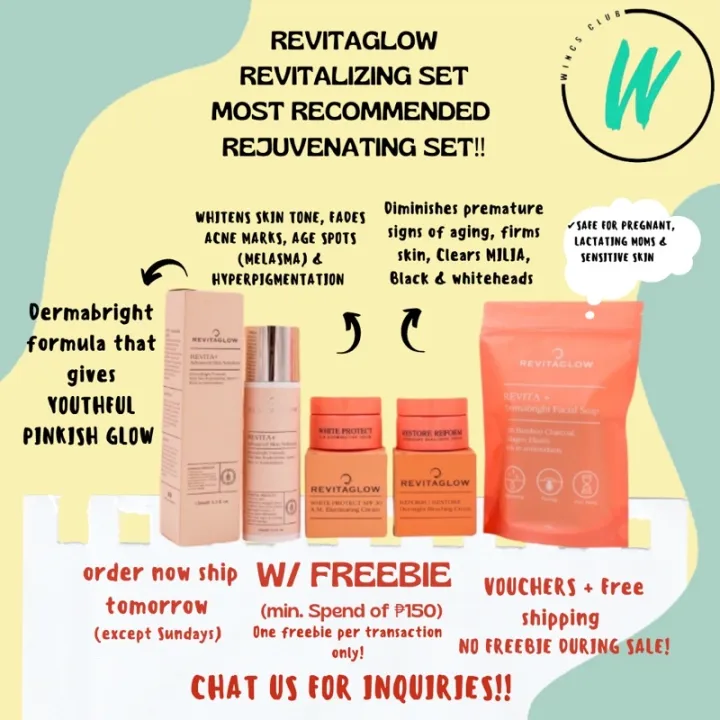 Revitaglow Revitalizing Facial Set - Rejuvenating Set for all skin type ...