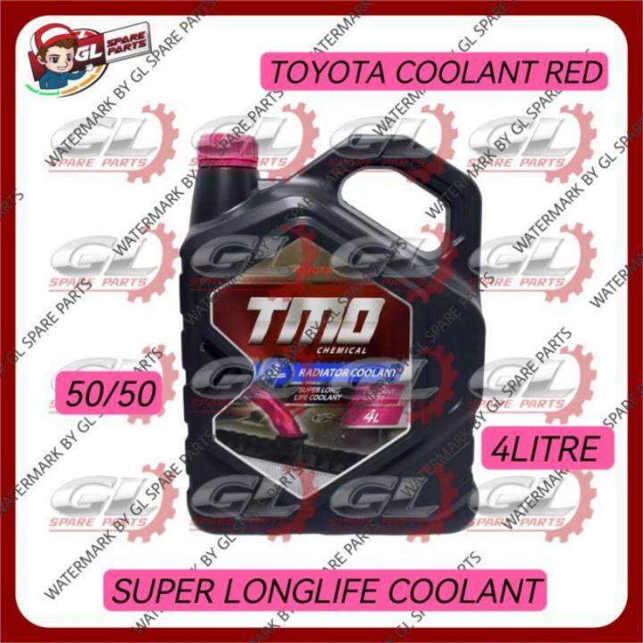 TOYOTA SUPER LONGLIFE COOLANT TMO RED COLOR CHEMICAL 4LITER 50/50 08889 ...