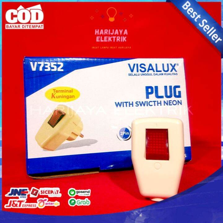 VISALUX STEKER SAKLAR LAMPU V7352 SWITCH AC COLOKAN ON OFF STOP KONTAK | Lazada Indonesia