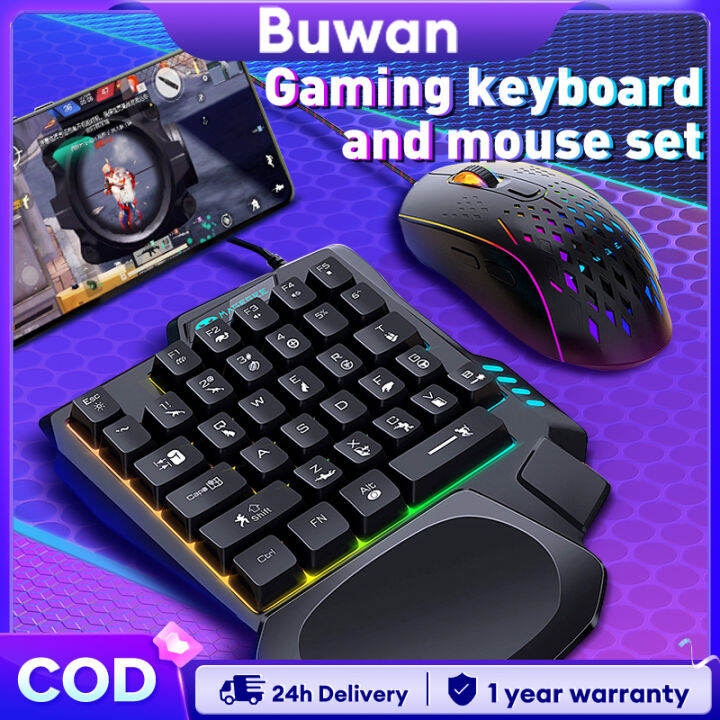 Gaming Keyboard And Mouse Set Mobile Controller 6 Piece Gaming Set PUBG ...