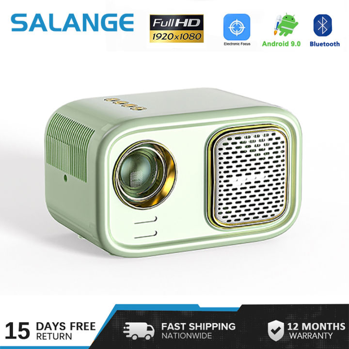 Salange PK01 Mini Projector Android9.0 4200 Lumens Supported 1280*720P ...