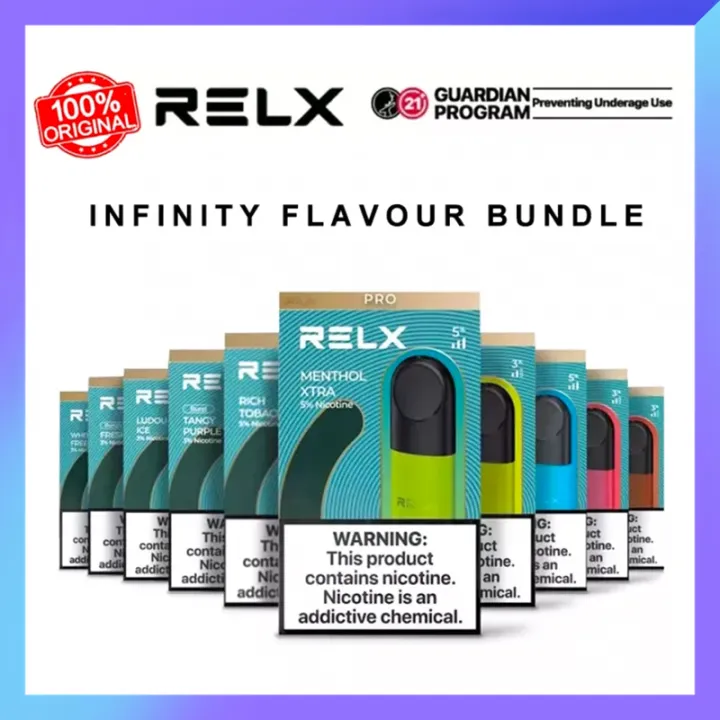 RELX INFINITY FLAVOUR BUNDLE Pods 9 flavour | Lazada PH
