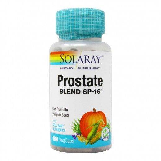 Solaray Prostate Blend SP16 100 VegCaps Saw Palmetto Pumpkin Seed With ...