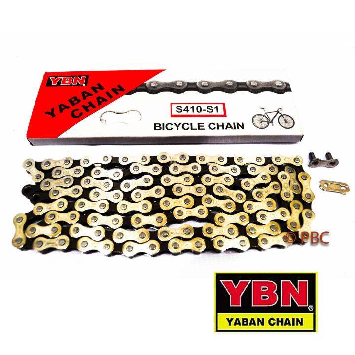 Yaban BMX (SINGLE SPEED GEAR) Bicycle Chain S410-SI 1/2x1/8 114 LINKS ...