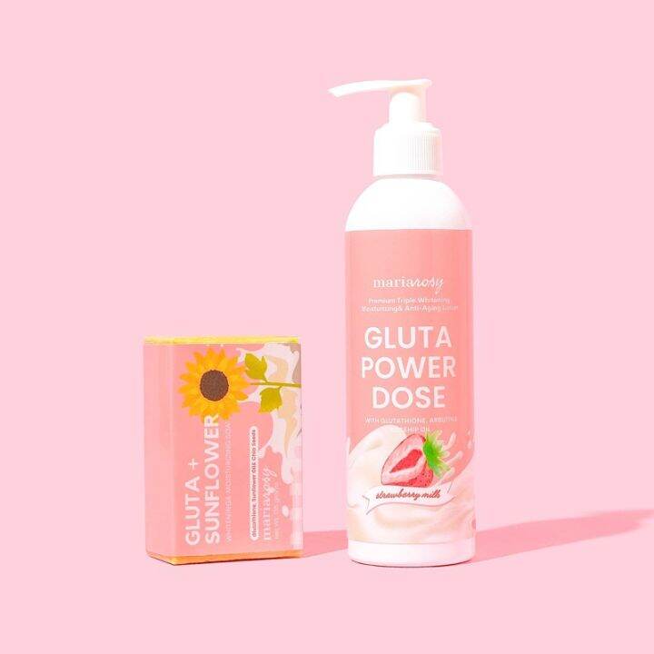 Mariarosy Gluta Power Dose Lotion Gluta Sunflower Soap Glutathione ...