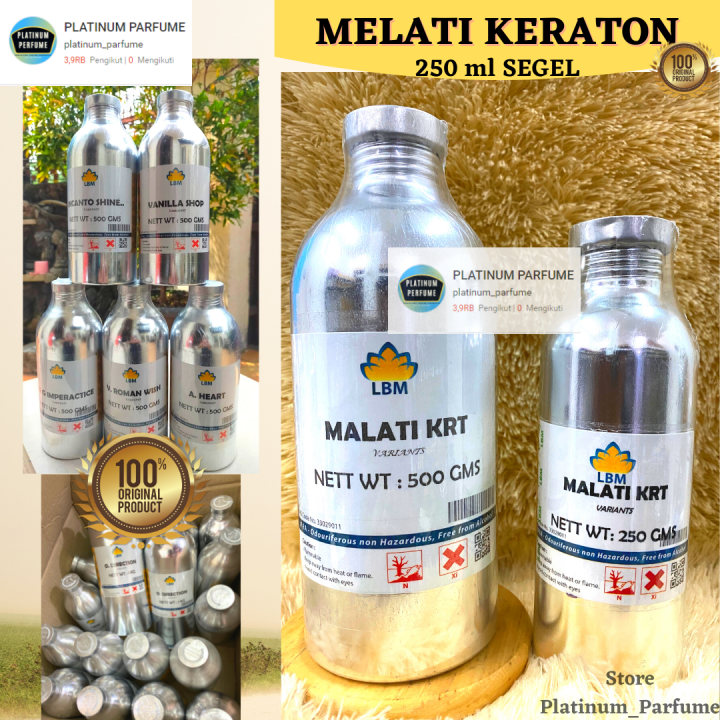 Bibit Parfum MELATI KERATON 250 ML SEGEL ALUMUNIUM LBM Original Pabrik ...
