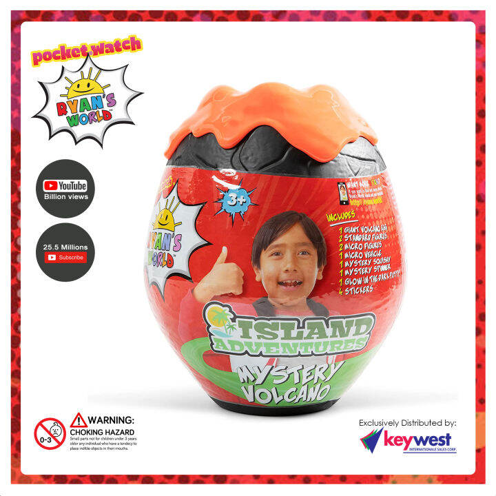 Ryan's World - Island Adventures Giant Volcano Mystery Egg | Lazada PH