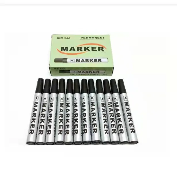 12 Pieces per Box Marker Pen BLACK | Lazada PH