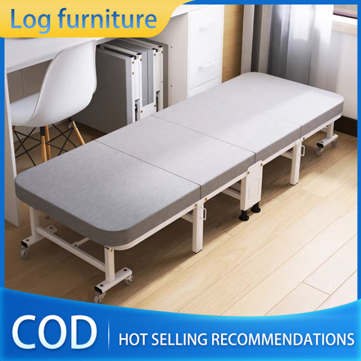 Portable Bed Folding Bed with foam Heavy Duty Bed Frame Foldable Bed ...