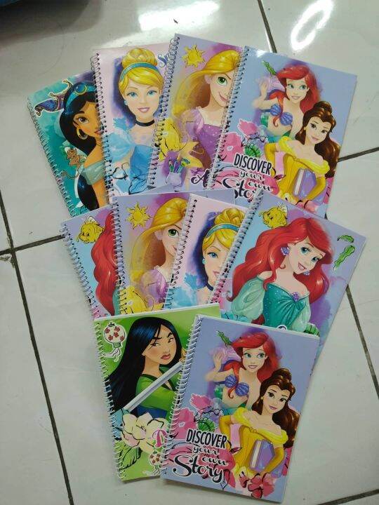 Glory Shop CARTOONS CHARACTER SPIRAL NOTEBOOK 80LEAVES-10 PCS | Lazada PH