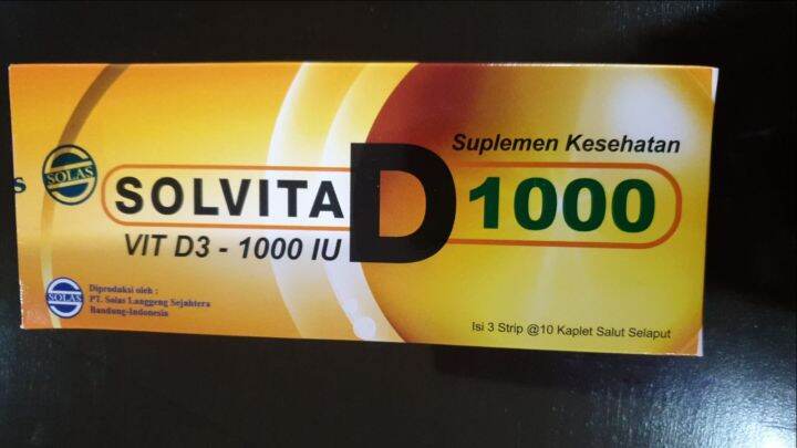 SOLVITA SOLPITA SOLFITA COLVITA D 1000 VITAMIN MULTIVITAMIN DAYA TAHAN ...
