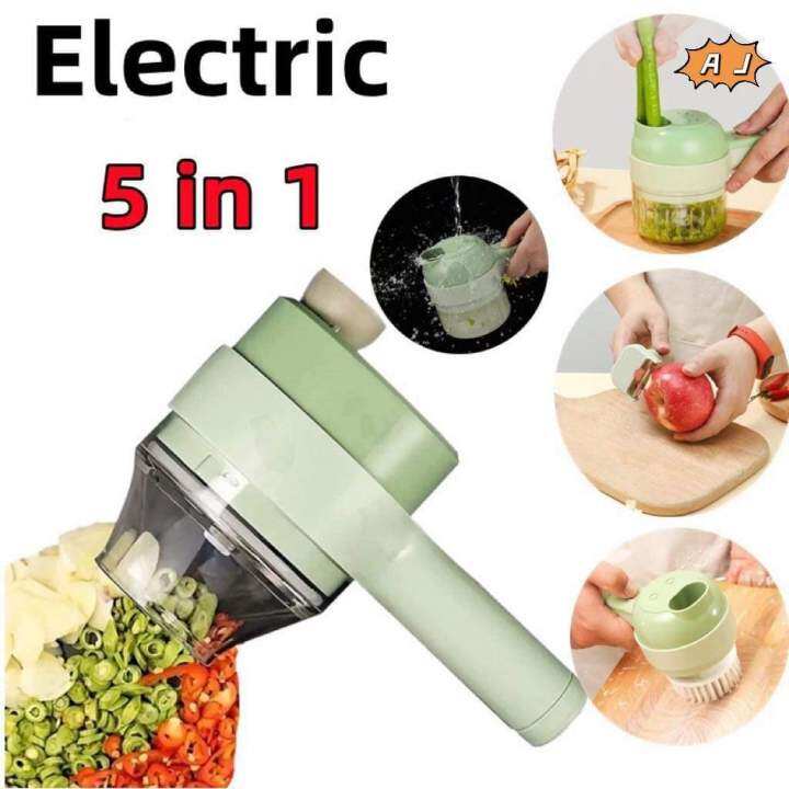 5 in 1 Vegetable Slicer Shredder Rotary Drum Greater Fruit Cutter ...