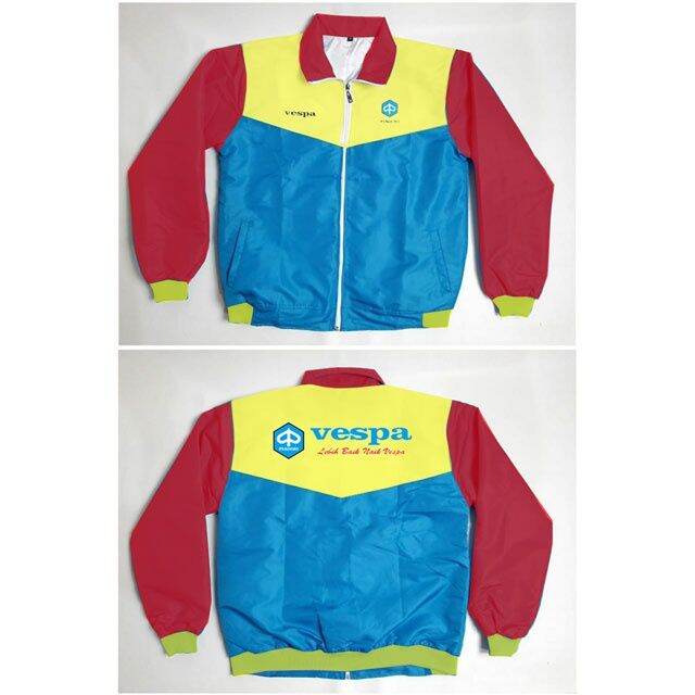 Jaket vespa piaggio vintage dealer Retro / Klasik / windbreaker ...