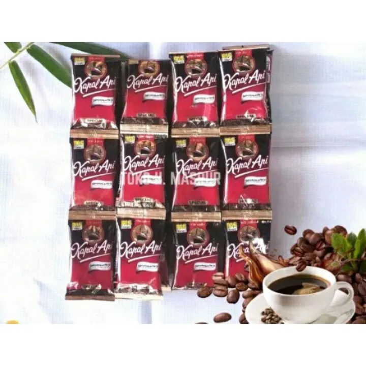 Kopi Kapal Api Sachet Kecil | Kopi Bubuk Kapal Api Spesial 6,5 Gram ...