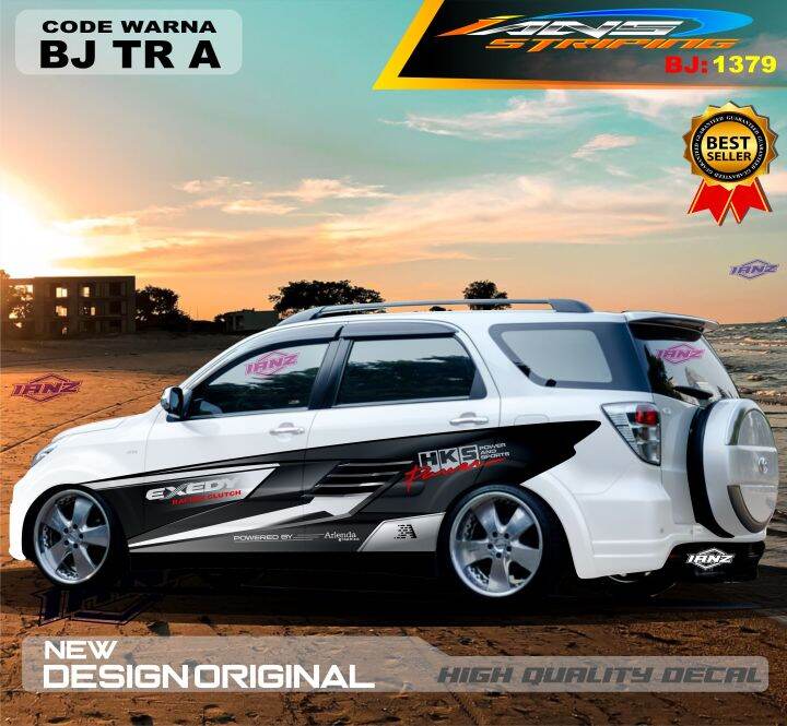 STIKER DECAL MOBIL TERIOS TERMURAH / VARIASI STICKER DECAL MOBIL AVANZA ...