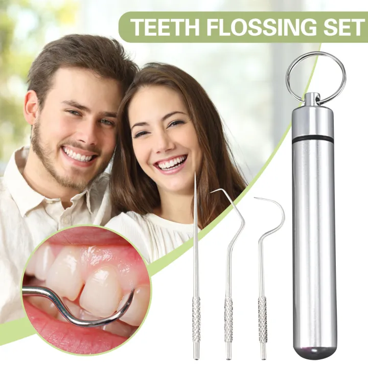 Stainless Steel Toothpick Cartridge Set Single Thread Device Tooth Hook ...
