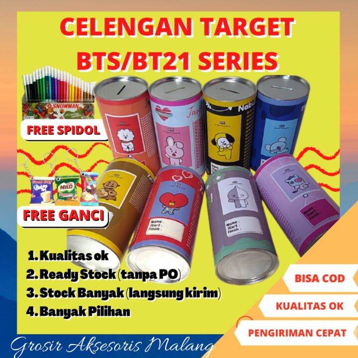 [ BISA CUSTOM] CELENGAN TARGET CELENGAN TARGET BTS21 CELENGAN BTS FREE ...