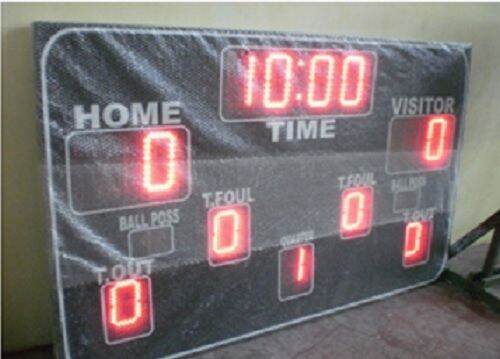 DUAL CUSTOMIZED DUAL DISPLAY ELECTRONIC BASKETBALL SCOREBOARD - 4 ft x ...