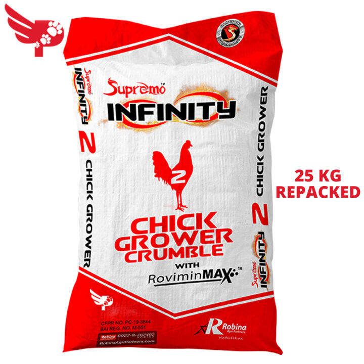 Supremo Infinity 2 Chick Grower Crumble 25KG Repacked - With RoviminMAX ...