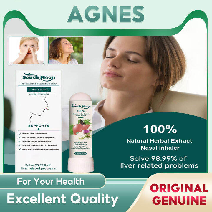 【Hot Sale】South Moon Detox Nasal Inhaler Rhinitis Relief Sneezing Anti ...