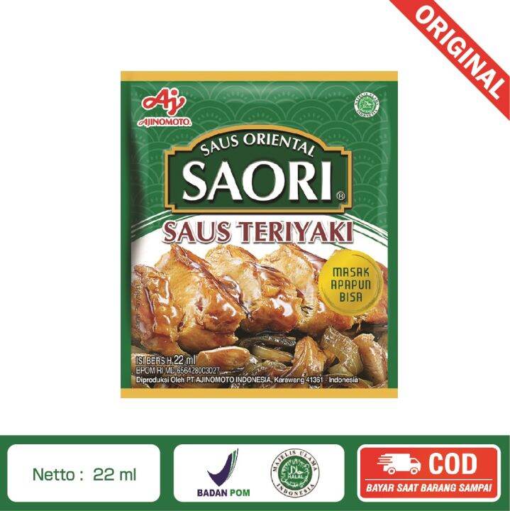 Saori Saus Teriyaki 22ml Ajinomoto Saos Oriental Sauce Bumbu Masakan ...